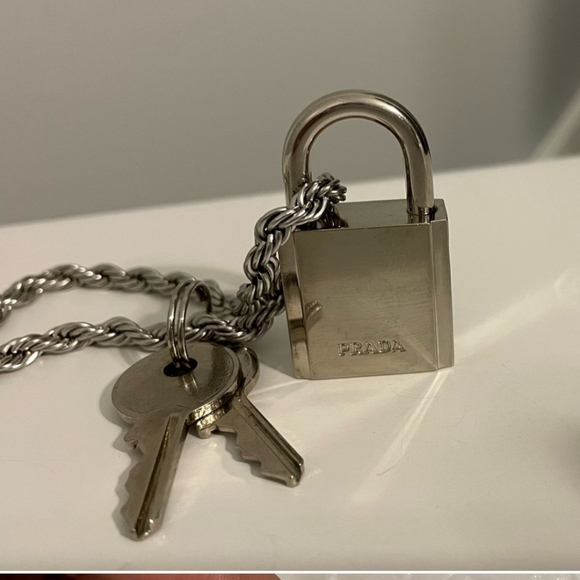 Prada | Other | Rare Prada Silver Lock 2 Keys | Poshmark